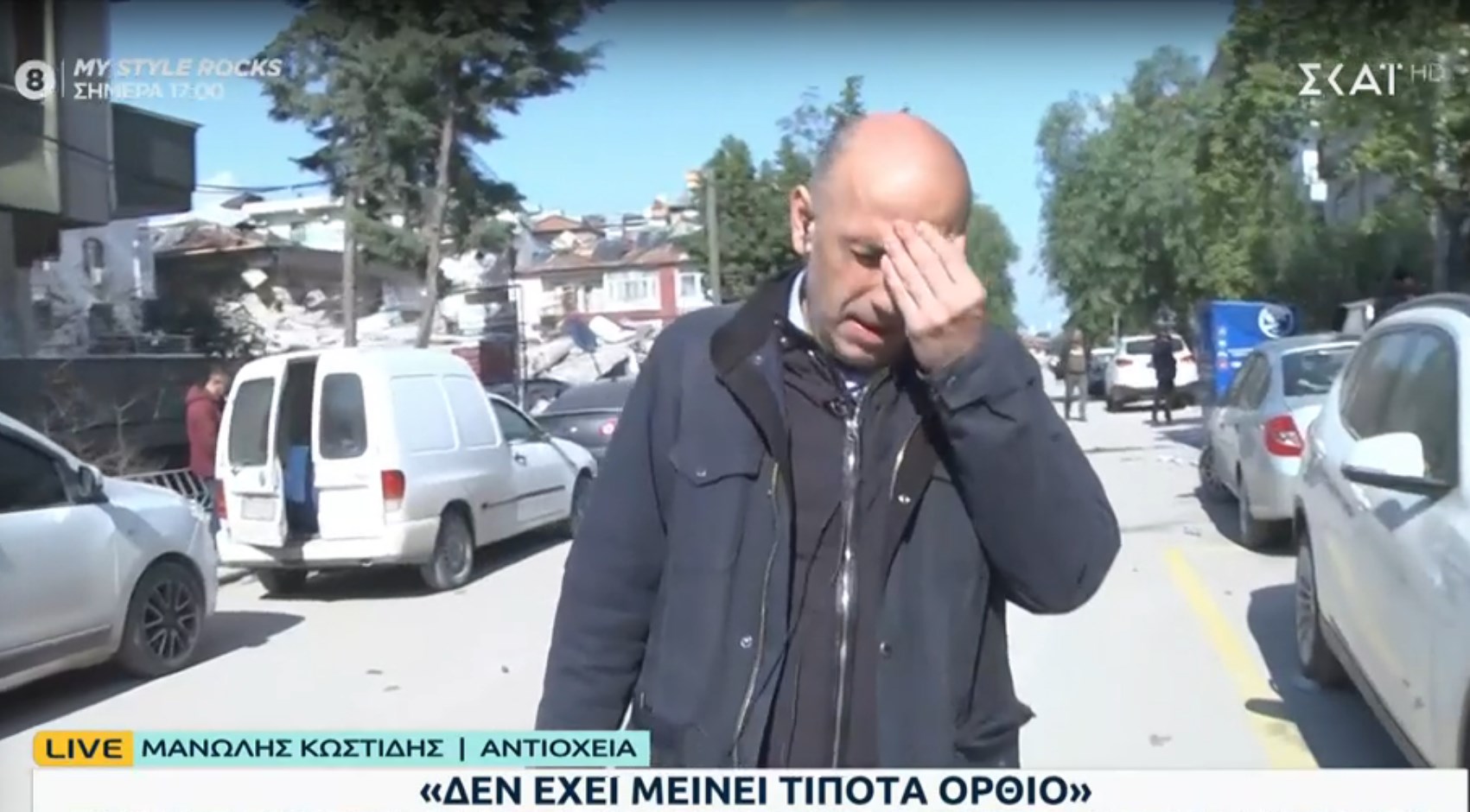 Σοκαριστικη στιγμή για τον Κωστίδη: Την ώρα του ρεπορτάζ του δείχνουν ...