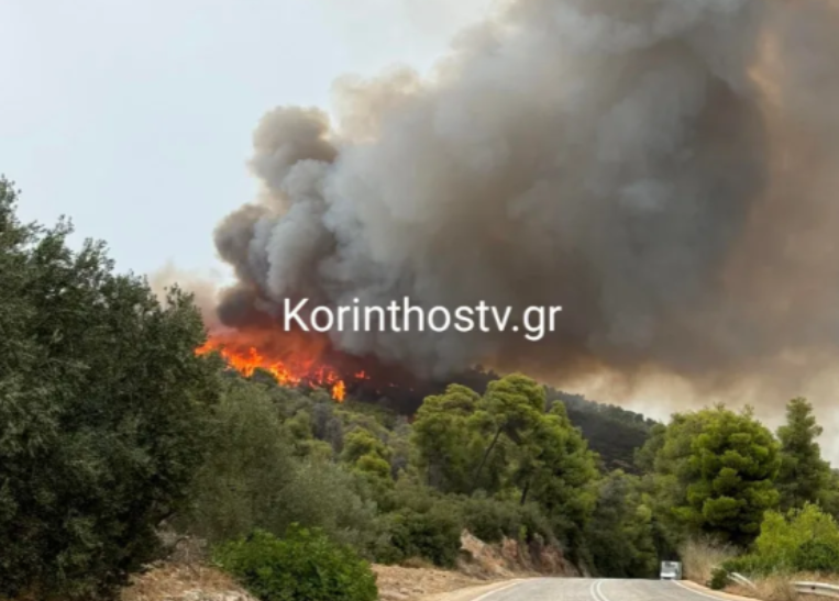 Φωτιά στην Κορινθία - Τραυματίστηκε πυροσβέστης | Το Κουτί της Πανδώρας