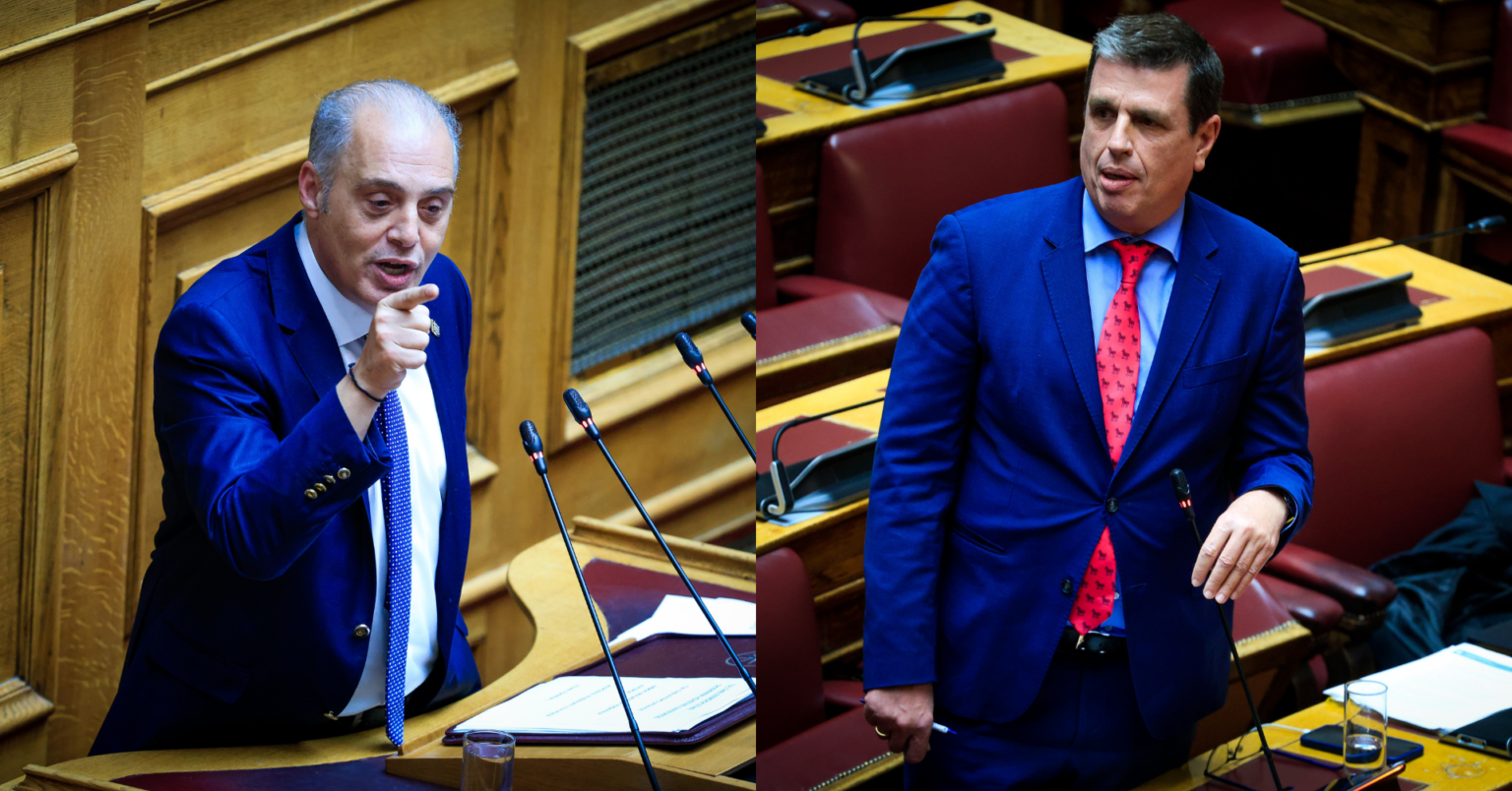 Απίστευτο επεισόδιο στη Βουλή: Ο Βελόπουλος επιτέθηκε στον Καιρίδη ...